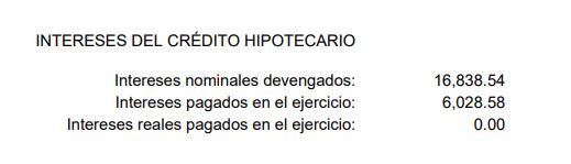 Constancia De Intereses Reales Pagados Por Un Crédito Hipotecario Infonavit